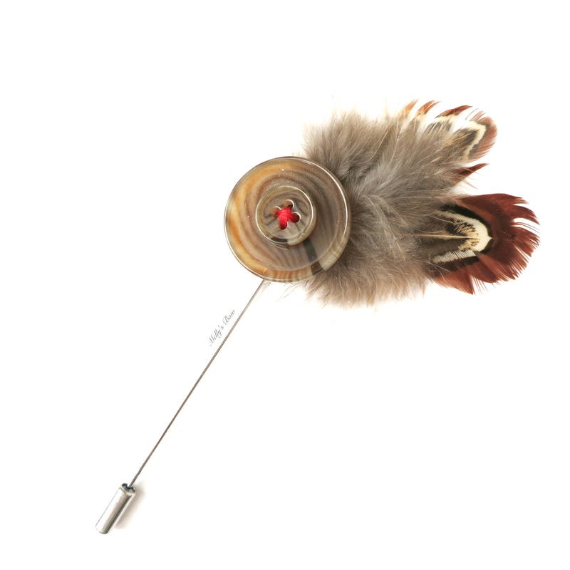 Feather Lapel Pin - Etsy