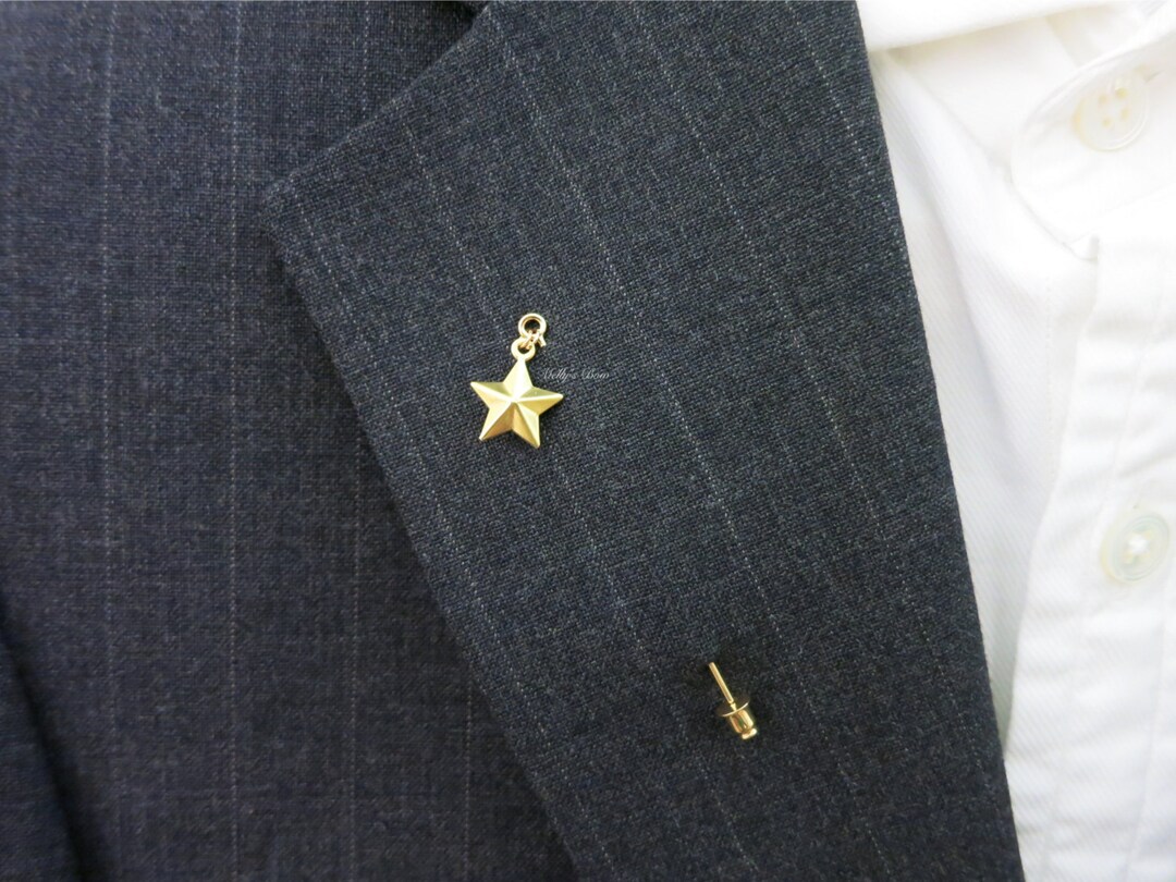 Gold Star Suit Pin Grooms Boutonniere Lapel Stick Pin - Etsy