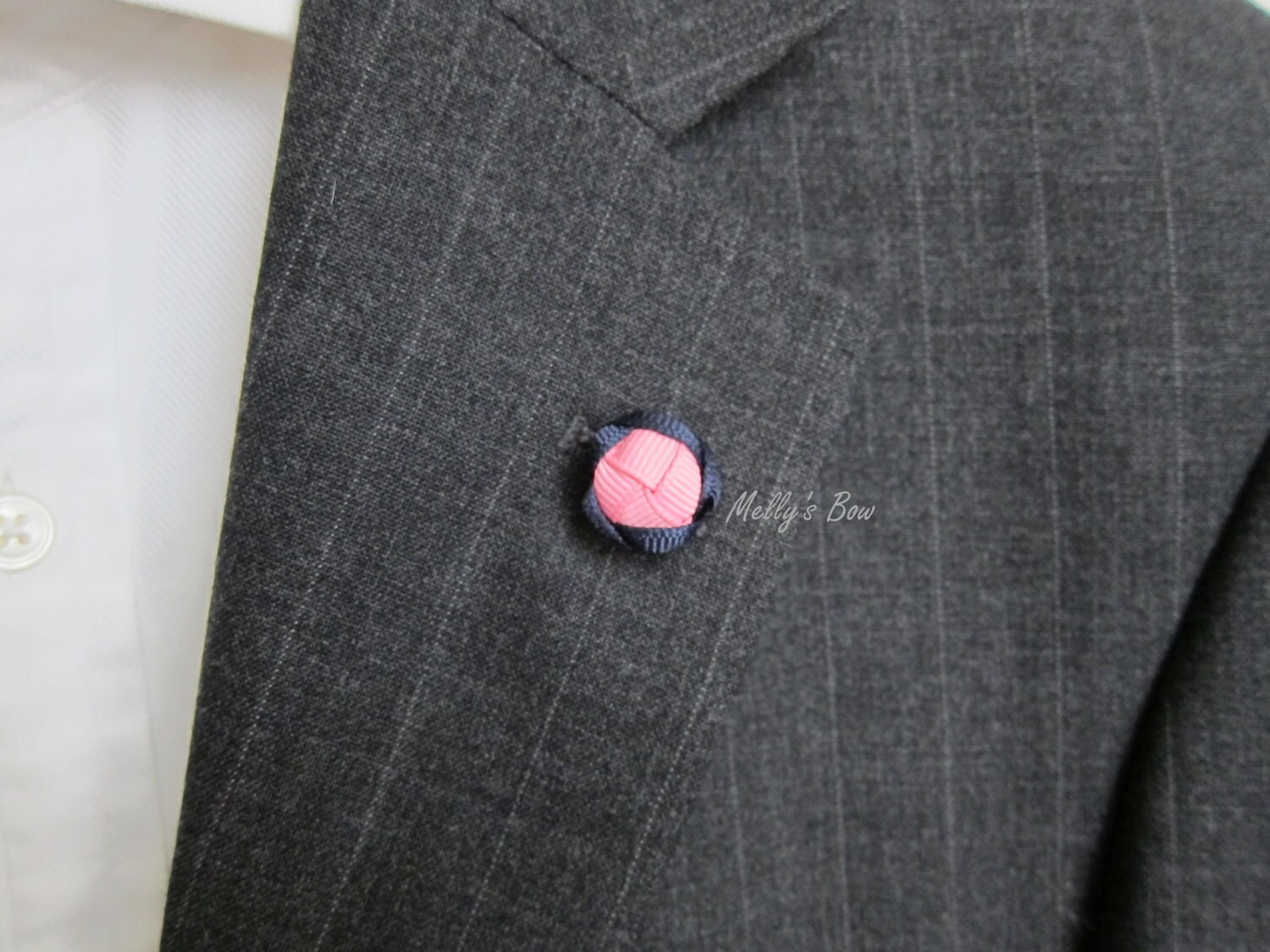 Choose 3 Knot Lapel Pin Men's Lapel Flower | Etsy