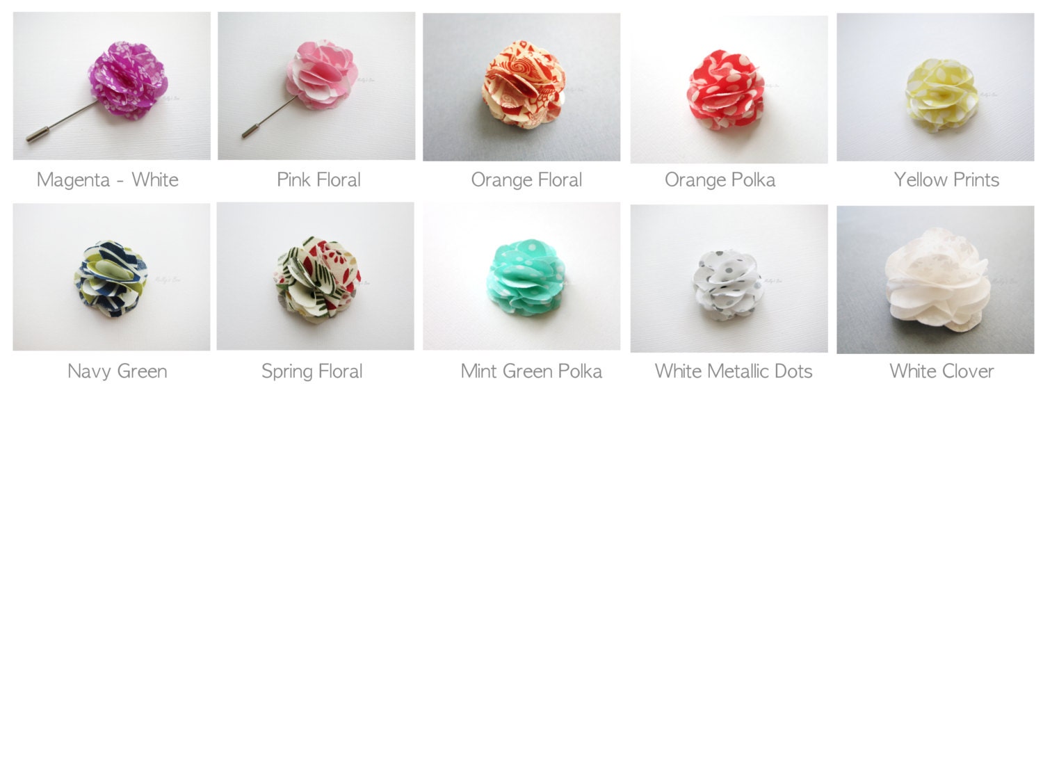 Magnet Lapel Flower - Wedding Boutonniere - Buttonhole - Tuxedo Corsage ...