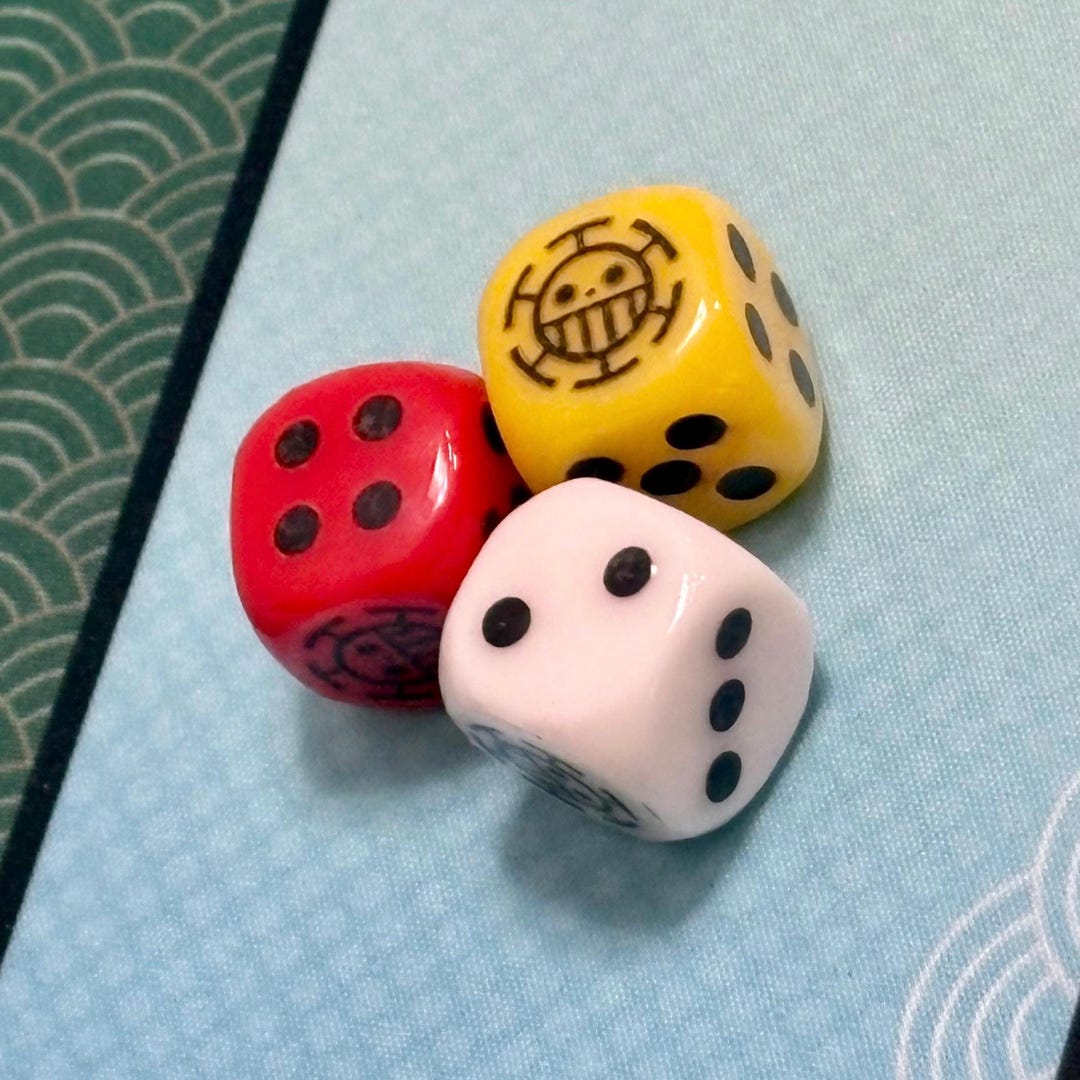 One Piece TCG Law Custom Handmade Dice Pair - Etsy