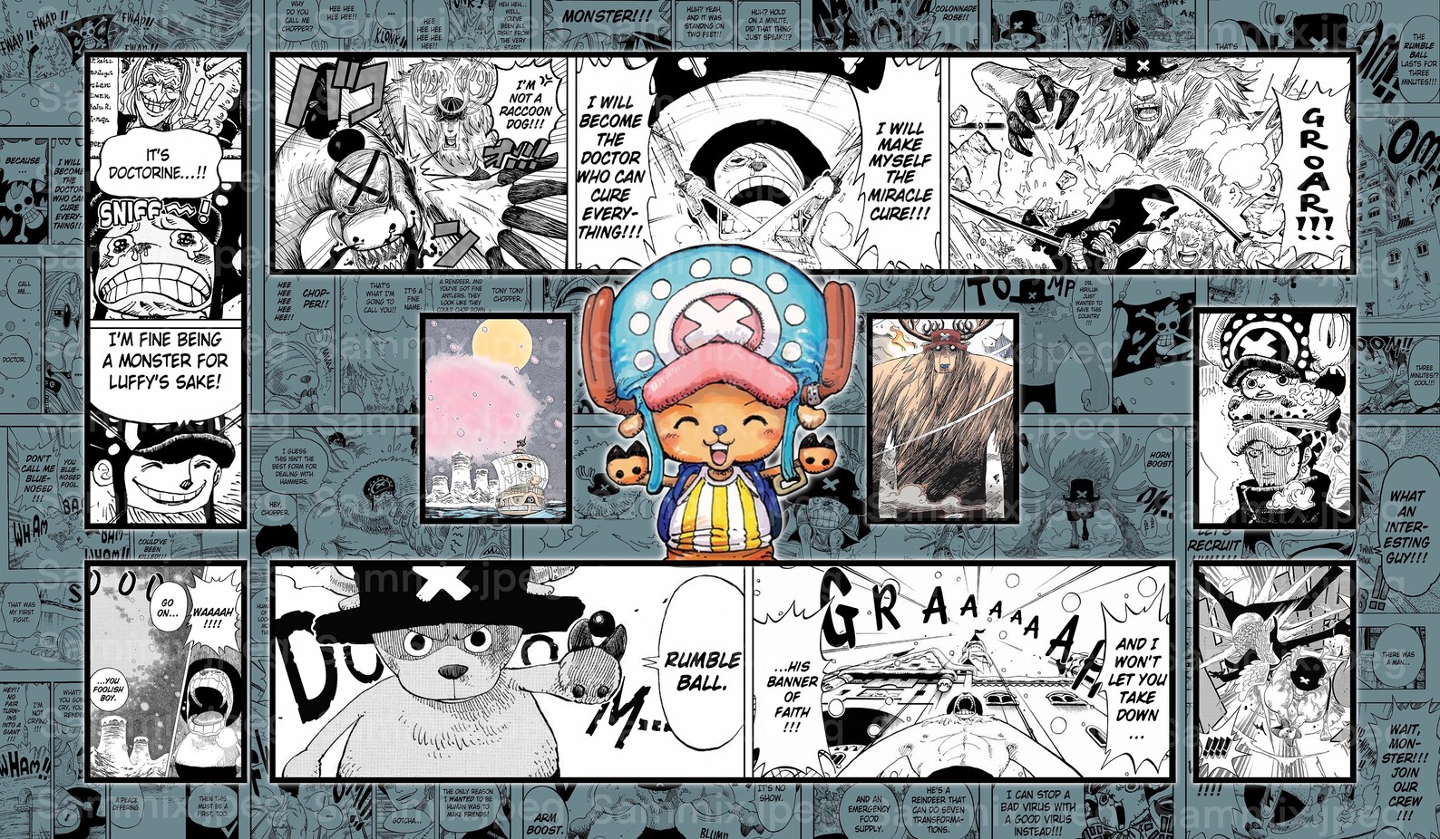 ART FILE ONLY Tony Tony Chopper One Piece Tcg Playmat Files - Etsy