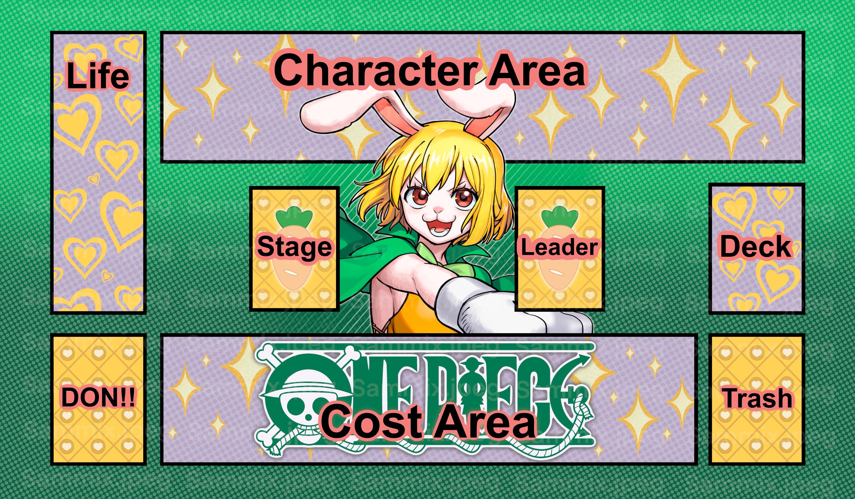 STITCHED EDGES PHYSICAL One Piece Carrot Tcg Playmat - Etsy
