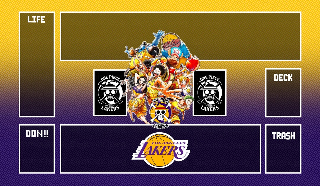 STITCHED EDGES PHYSICAL One Piece Strawhats Lakers Tcg Playmat - Etsy