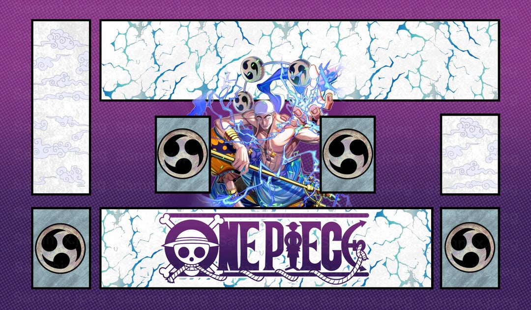 STITCHED EDGES PHYSICAL One Piece Enel Tcg Playmat - Etsy