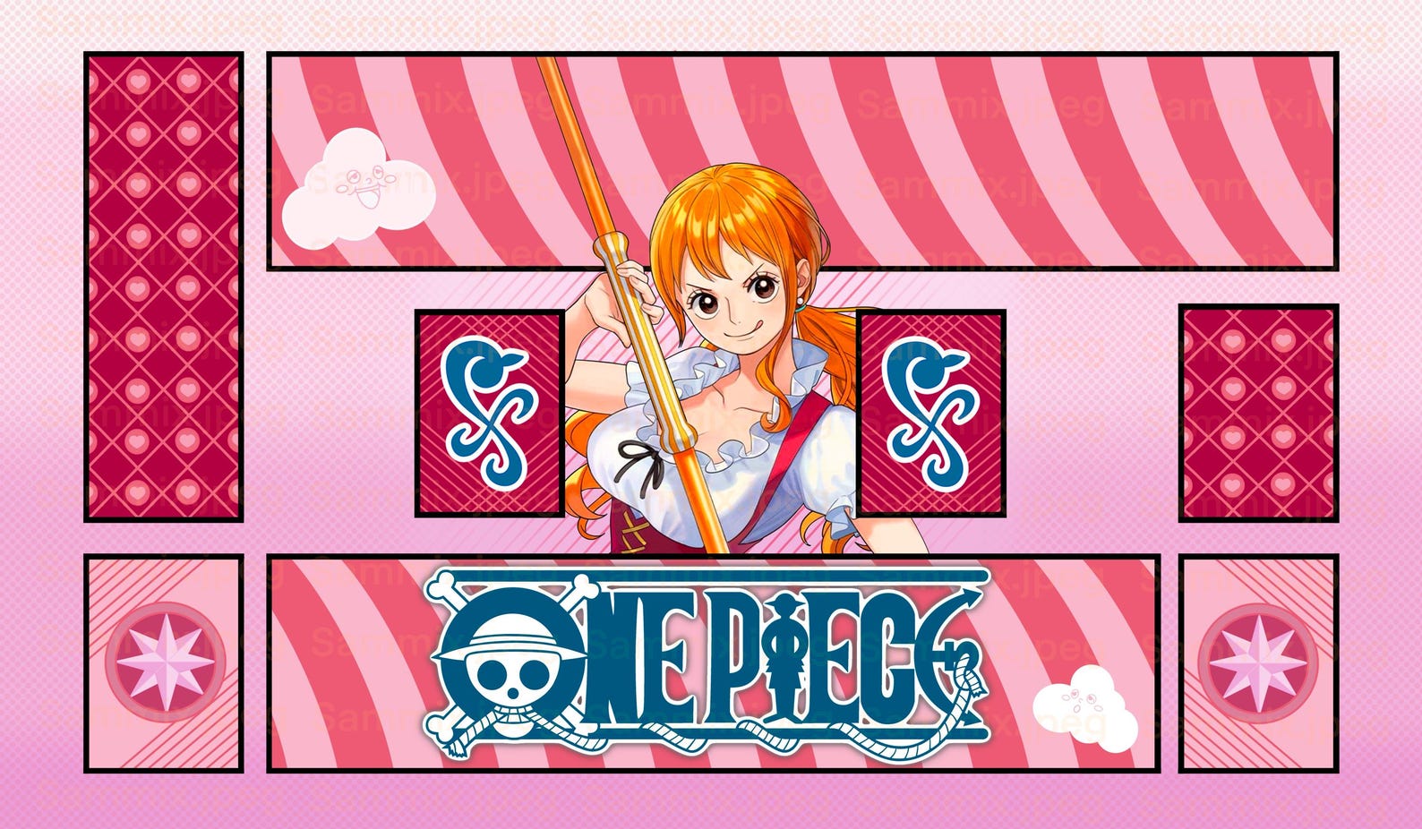 PHYSICAL One Piece Whole Cake Nami Tcg Playmat - Etsy