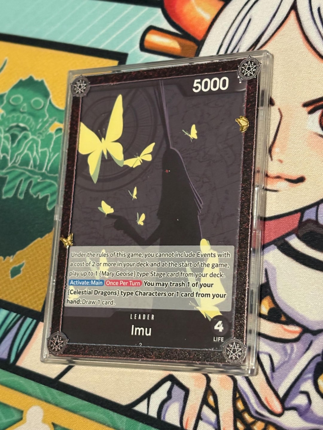 One Piece TCG Custom Imu Border Leader Case - Etsy