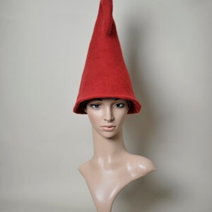 Christmas Red Elf Hat | Elf Costume Hat | Fairy Felted Cosplay Hat | Merino Wool Hat - Etsy