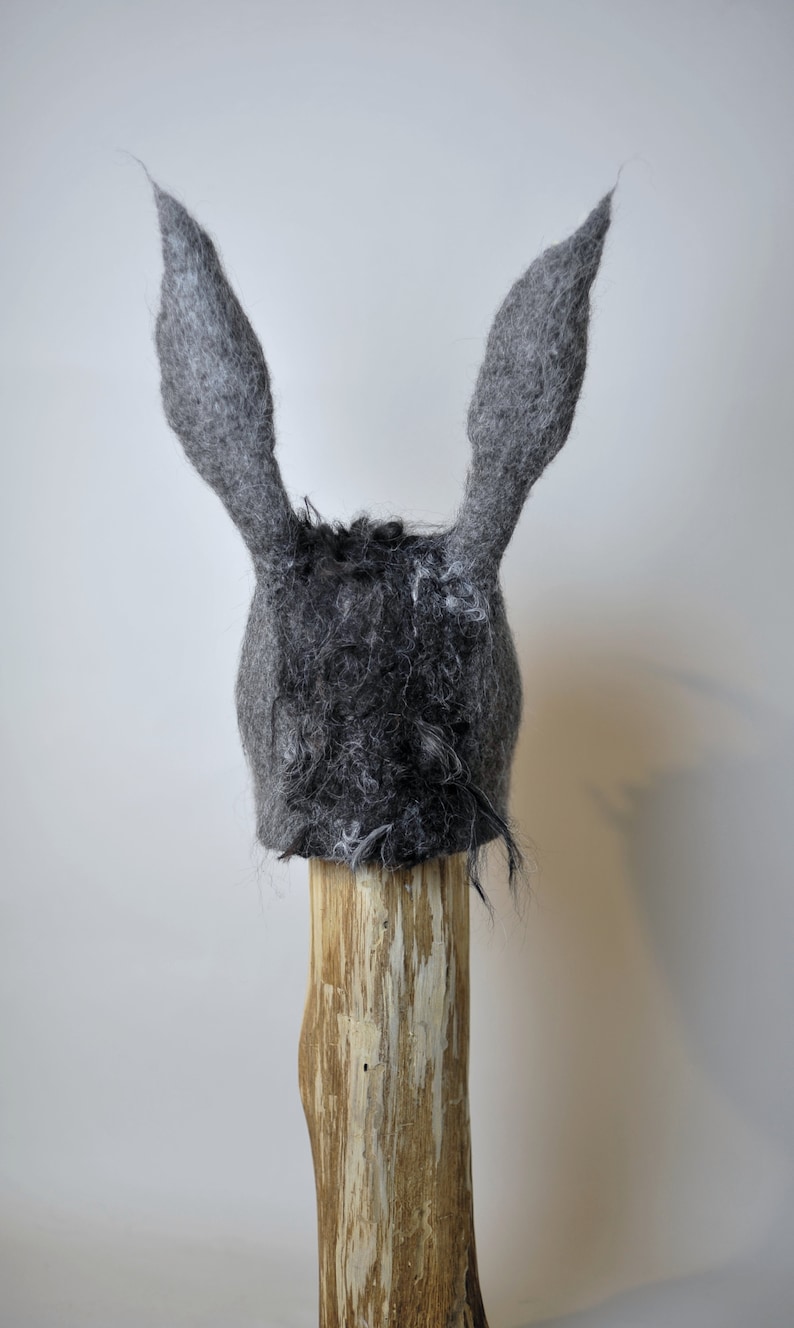Donkey Hat | Felted Donkey Costume Hat | Donkey Cosplay | Hand Felted ...