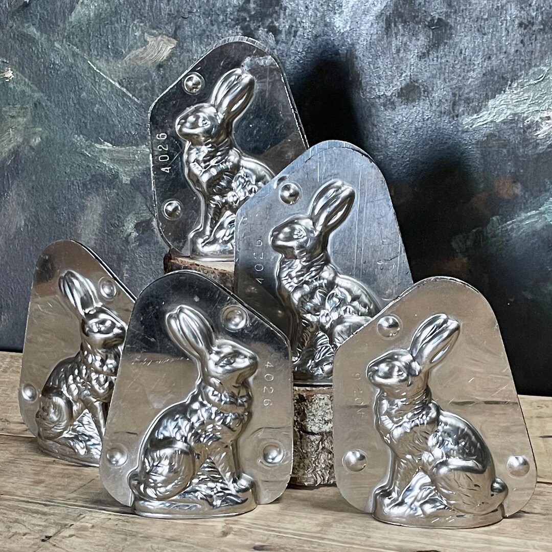Vintage French Sml 9.5cm Rabbit Chocolate Mold Mid 20thc French Easter ...