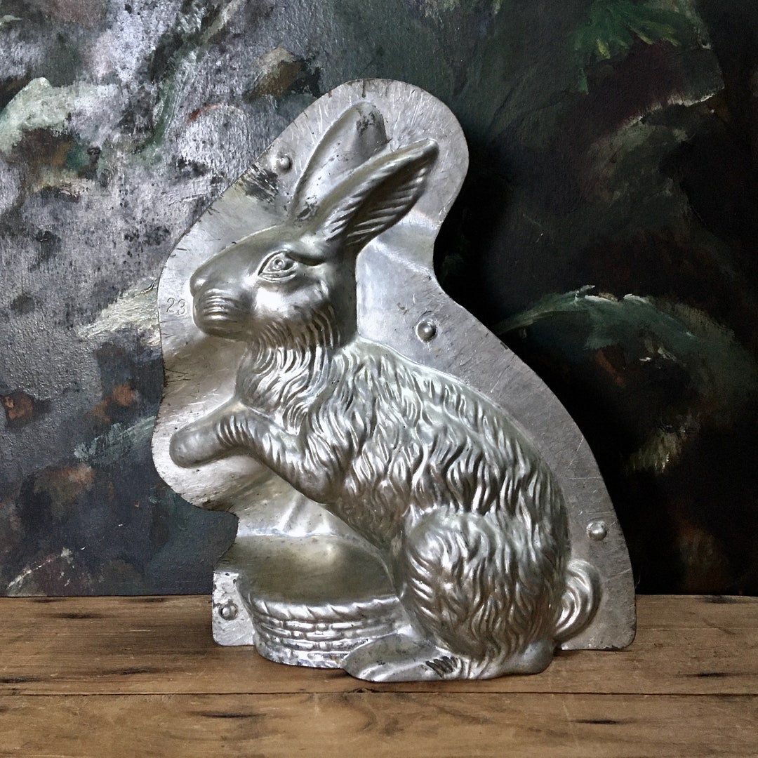 Vintage French Rabbit Chocolate Mold French Chocolatier Easter Rabbit ...