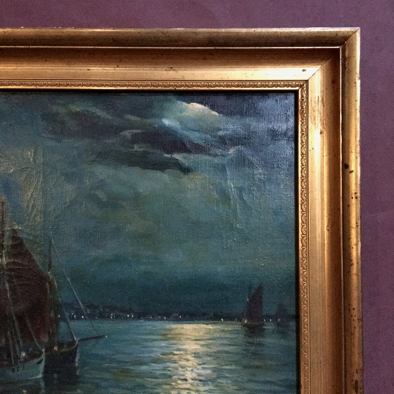Vintage Italian Original Oil Painting Ermando Bellantonio - Etsy