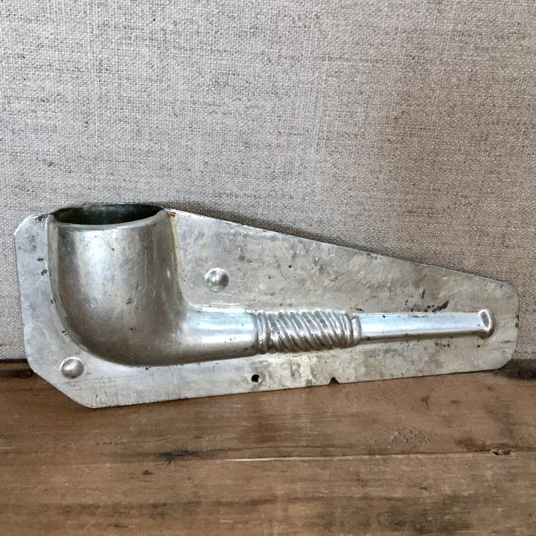 Vintage French Tobacco Pipe Chocolate Mold, 1920s French Vintage ...