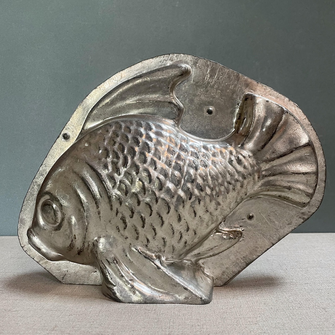 Antique Lge Goldfish Chocolate Mold, 1920s Letang Fils Paris ...