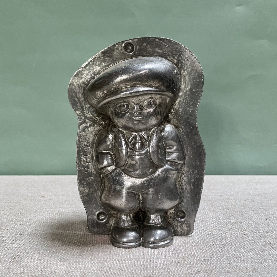 Antique Anton Reiche Boy in Cap Chocolate Mould 1930 Collectible German ...