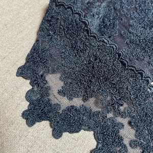 Vintage French Lace Rococo Details Flowers Shells 140cm Length Slate ...