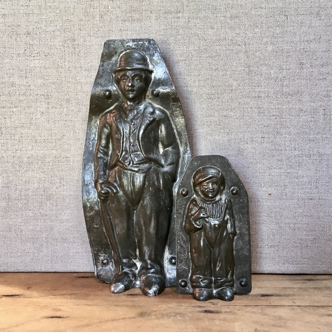 Rare Vintage Letang Fils Paris Charlie Chaplin & the Kid Chocolate Mold ...