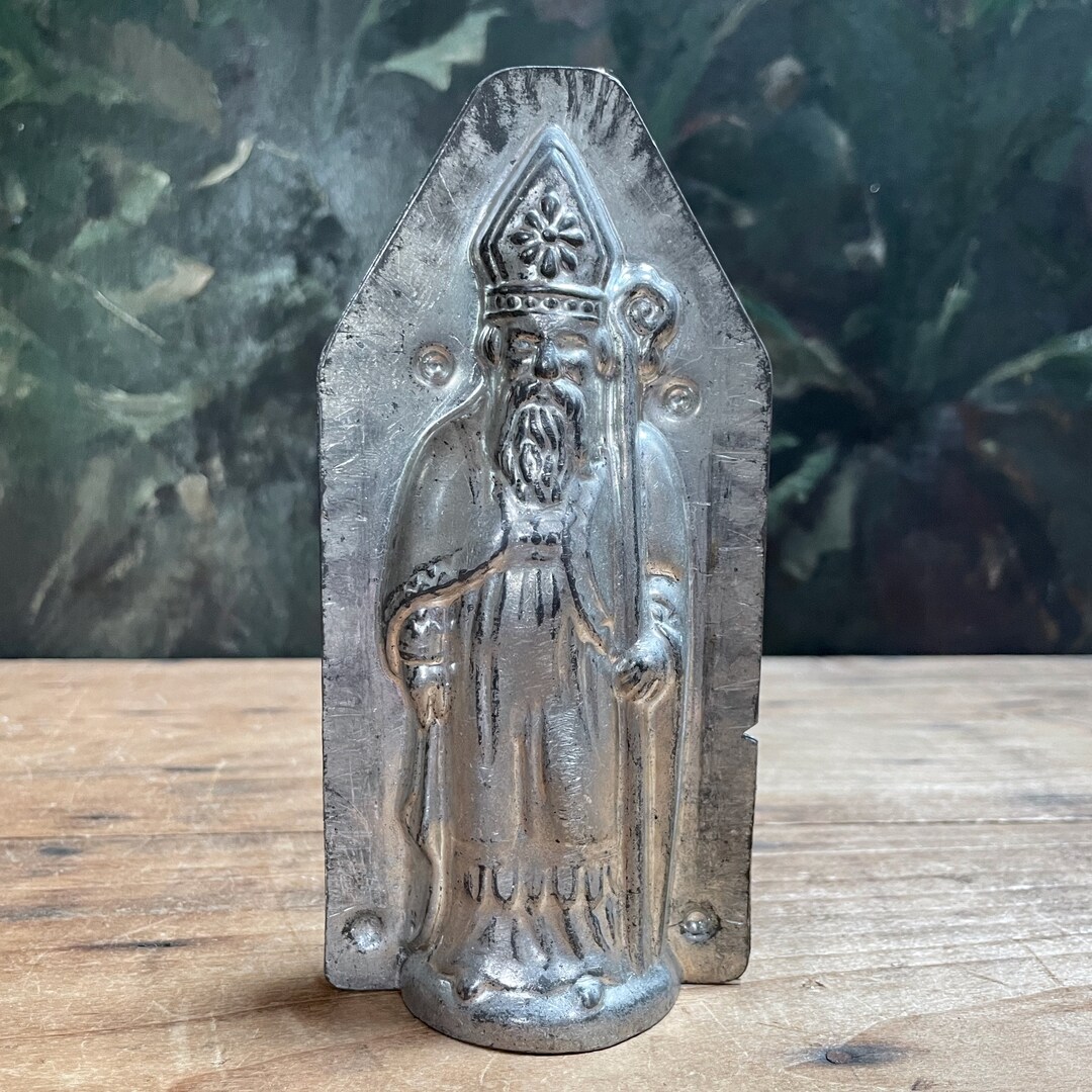 Vintage St Nicholas Chocolate Mould, Matfer France 1930s Traditional ...