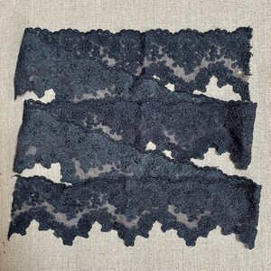 Vintage French Lace Rococo Details Flowers Shells 140cm Length Slate ...