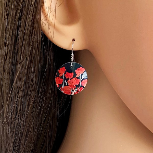Poppy Earrings - Etsy UK