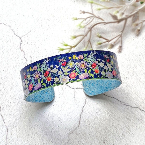 Floral Cuff Bracelet - Etsy