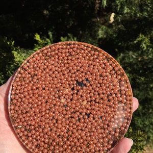 Large Orgone ASG Charging Disc With Flower of Life Rhodizite, Kyanite ...