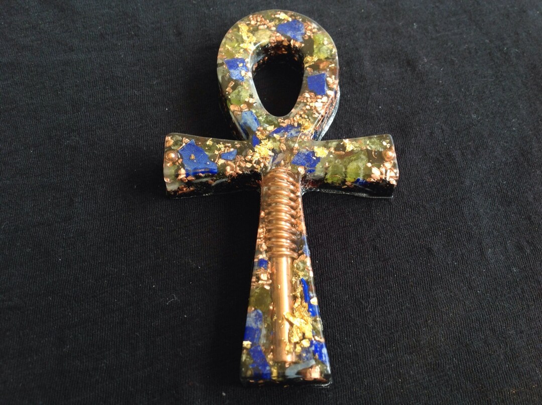 Orgone ASG Energetic Ankh With Lapis Lazuli Shungite - Etsy