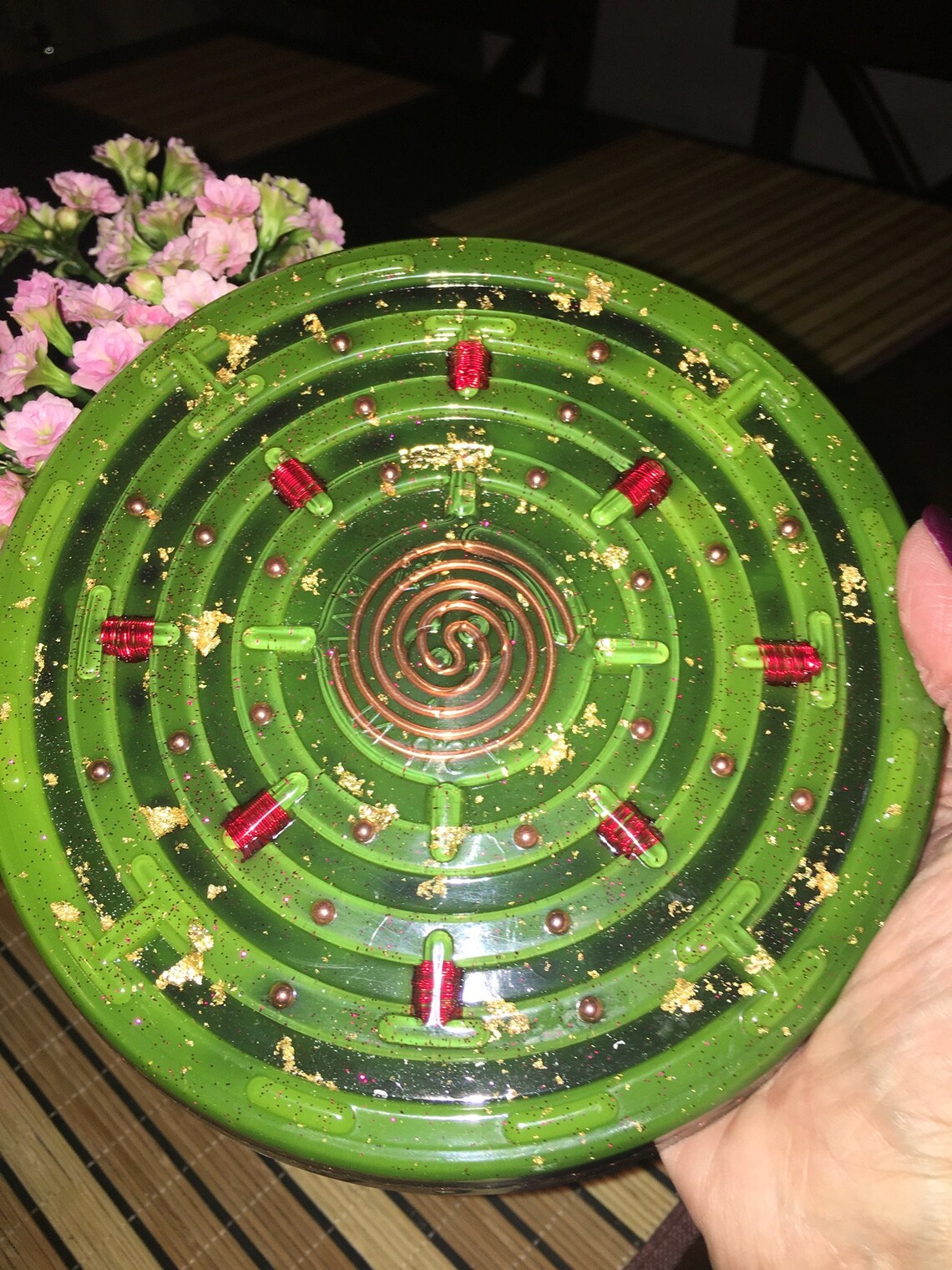 Extra Lg Orgone ASG Glow in the Dark Charging Disc With a - Etsy
