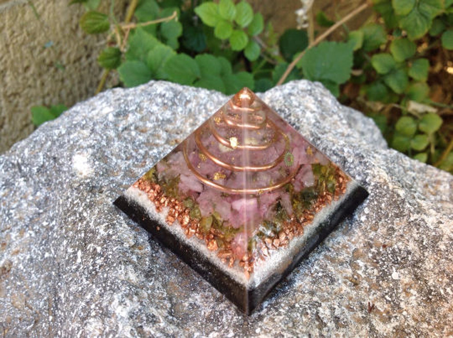 Orgone ASG Small Pyramid With a Tesla Coil Rhodizite - Etsy