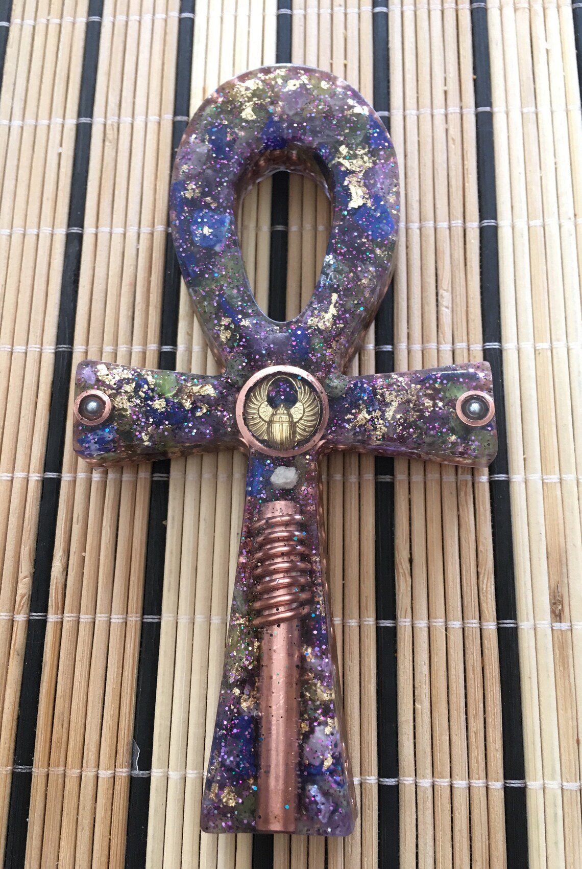 Orgone Holographic Ankh With Lapis Lazuli Shungite - Etsy