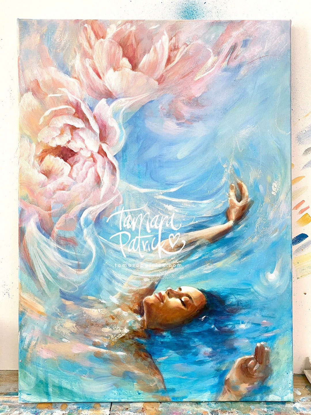 River of the Spirit 50x70cm Holy Spirit Art, God is Within Her ...