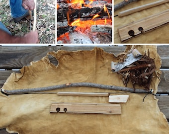 Traditional Friction Fire Hand Drill Kit - Etsy