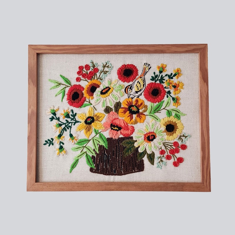 Embroidery Wall Art - Etsy