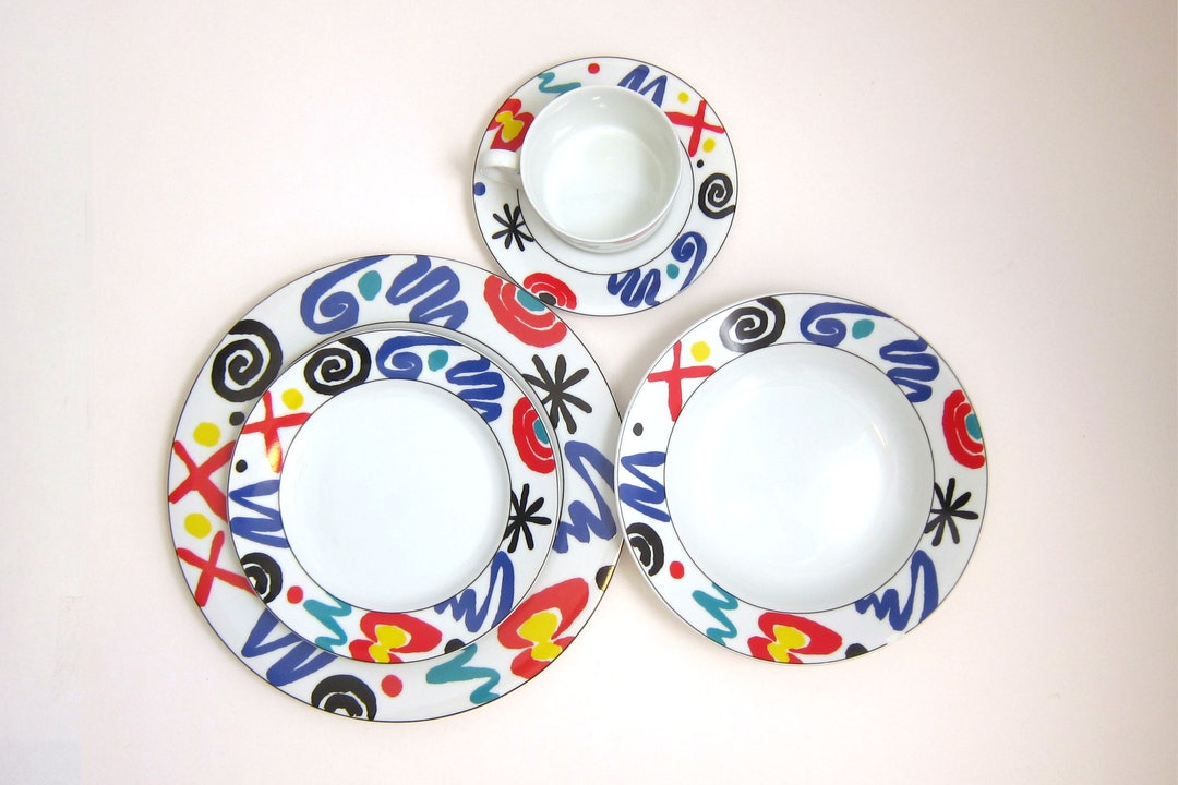 Vintage Studio Nova Color Mural Fine China Japan Cups and Creamer - Etsy