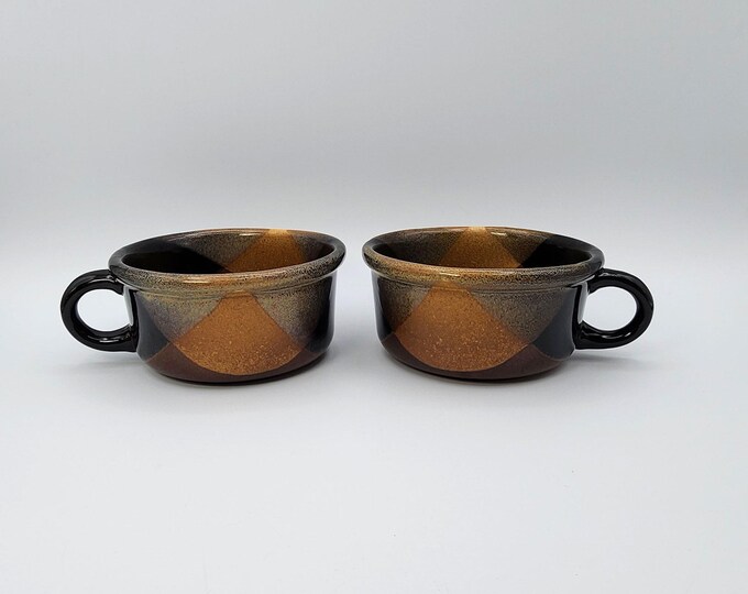 Vintage Pottery Craft #458 Soup Bowl Mugs - Set of 2 - Etsy
