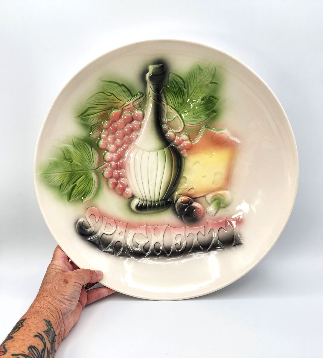 Vintage Mid Century Marcia of California Spaghetti 14 Pottery Serving ...