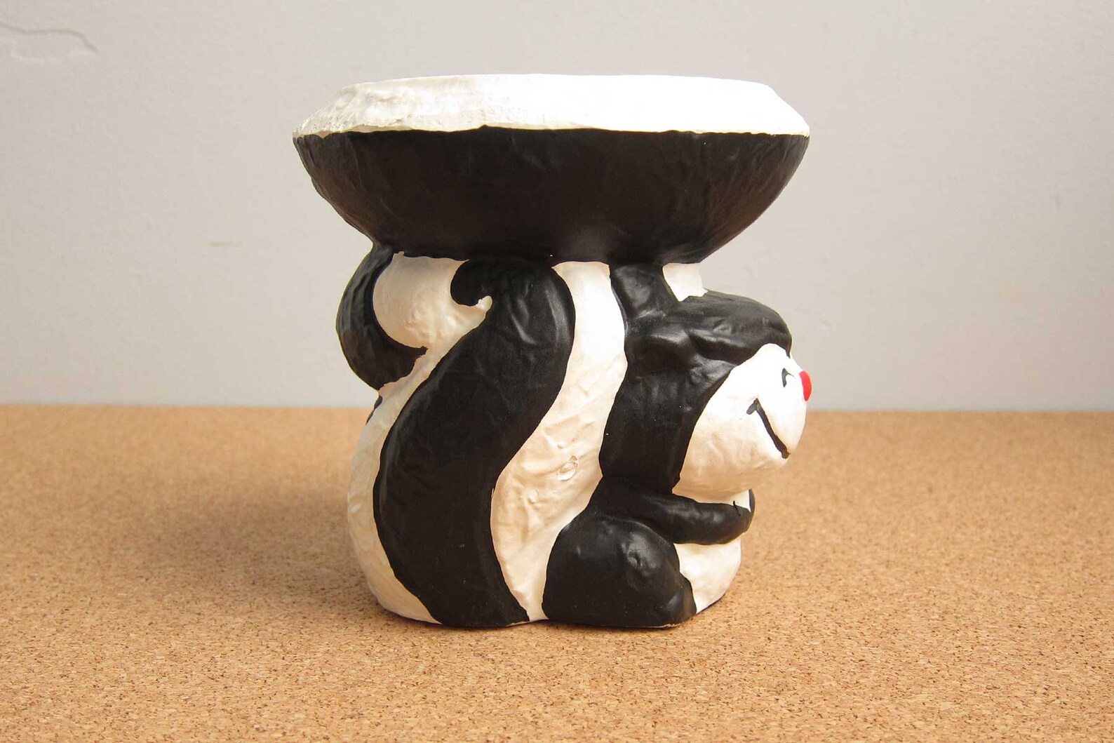 Vintage Skunk Kitsch Chalkware Candle Holder - Etsy