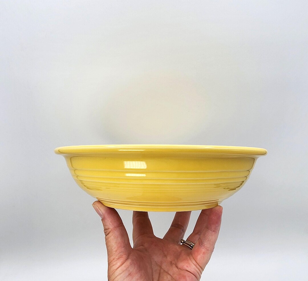 Fiestaware Sunflower Yellow 8 3/4 Classic Rimmed Pasta Bowl - Etsy