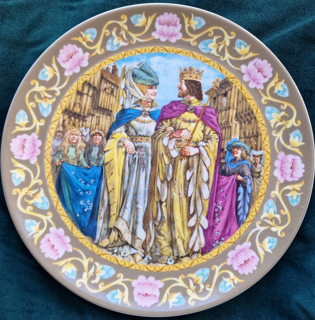 Legend of King Arthur - Wedgwood Plate - Arthur and Guinevere ...