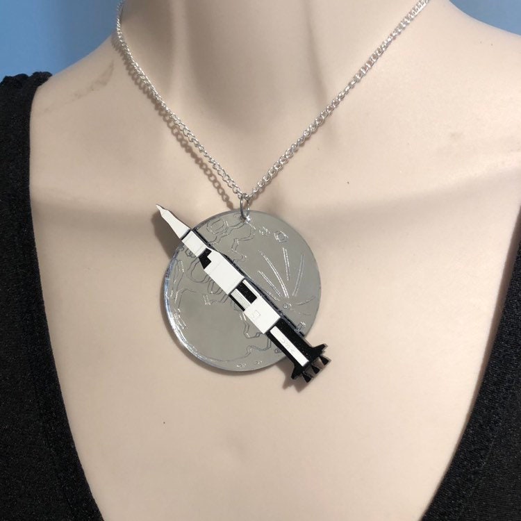 Fabulous Laser Cut Acrylic Nasa Saturn V Rocket and Moon | Etsy