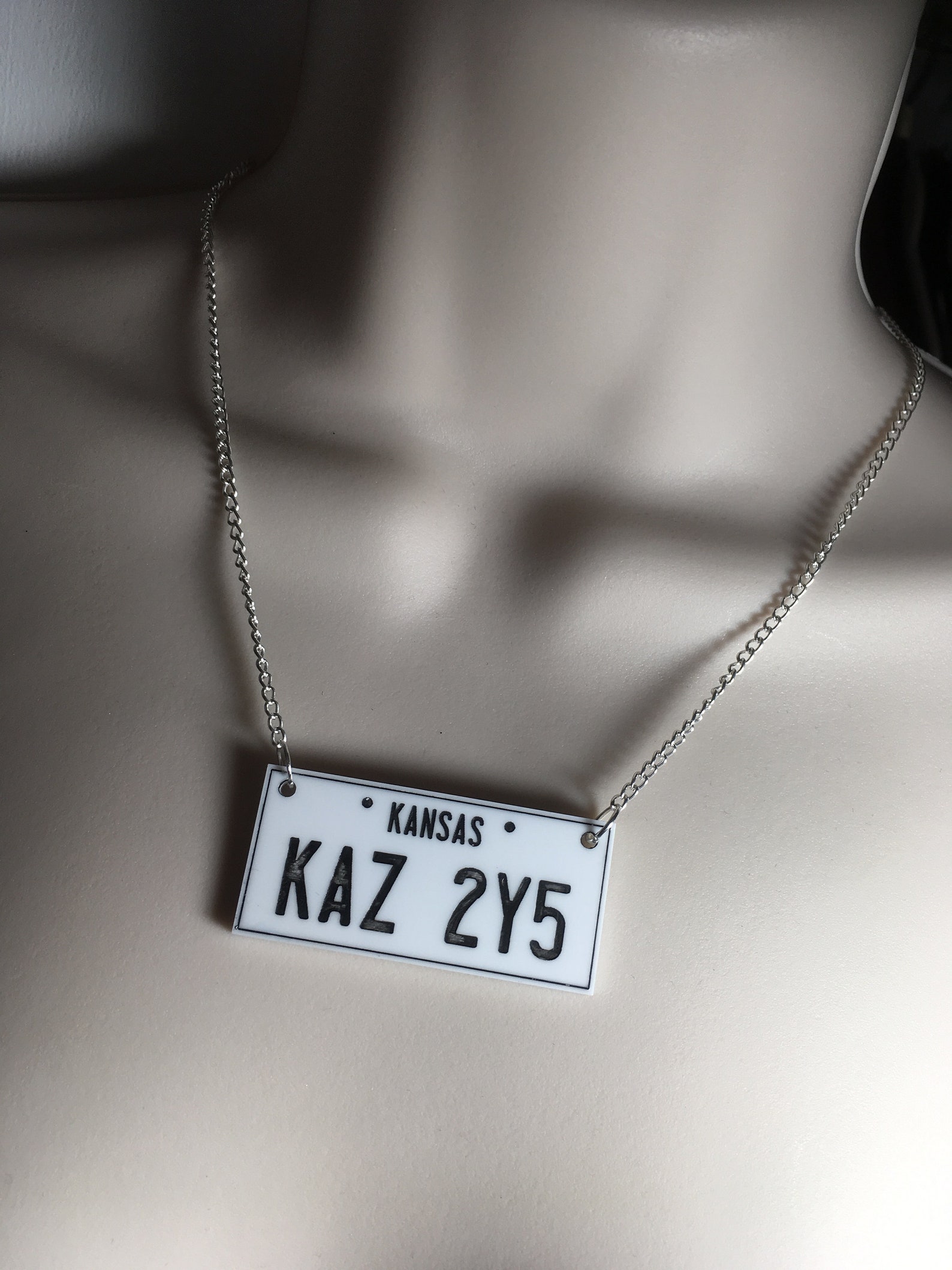 Supernatural Inspired License Plate Necklace - Etsy
