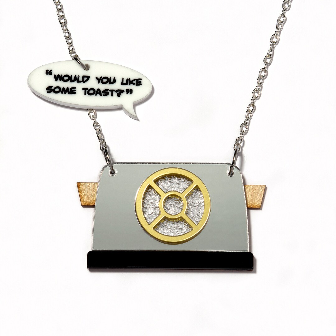 Talkie Toaster - Red Dwarf Inspired Acrylic Necklace - Etsy