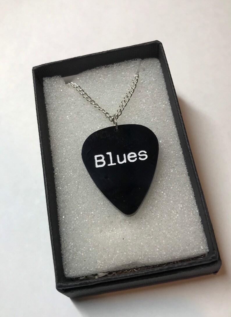 Rock....plectrum Shaped Laser Cut Acrylic Necklace | Etsy