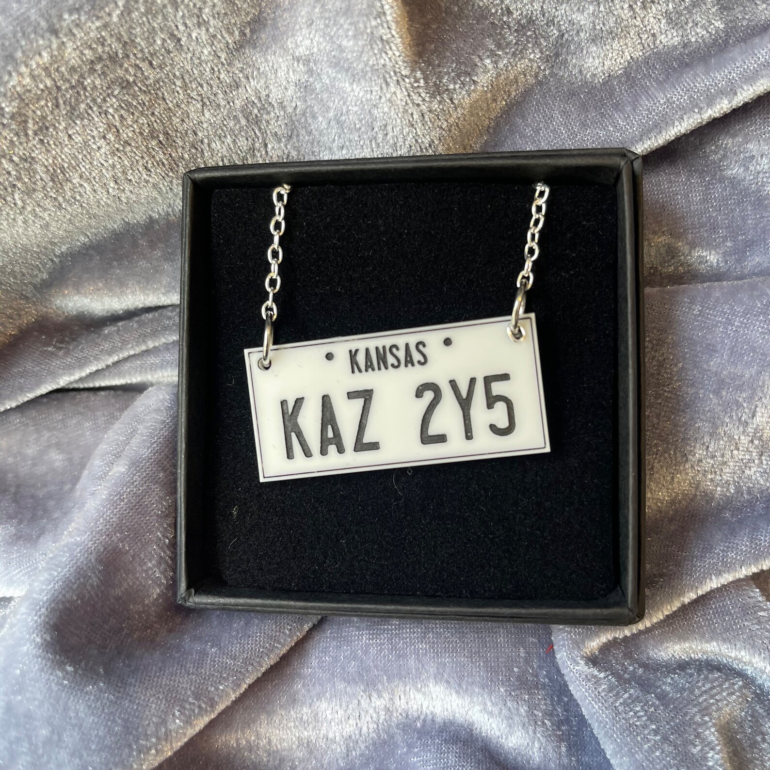 Supernatural Inspired License Plate Necklace - Etsy