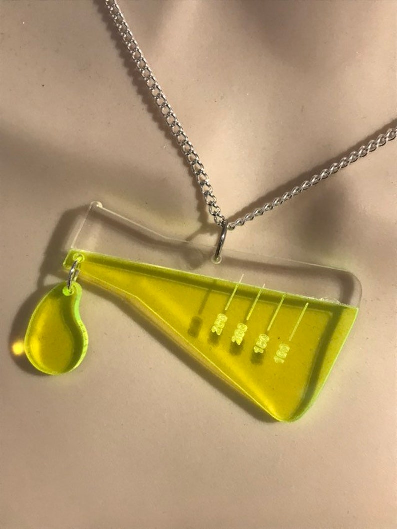 Chemistry Inspired 'dripping Flask' Necklace - Etsy