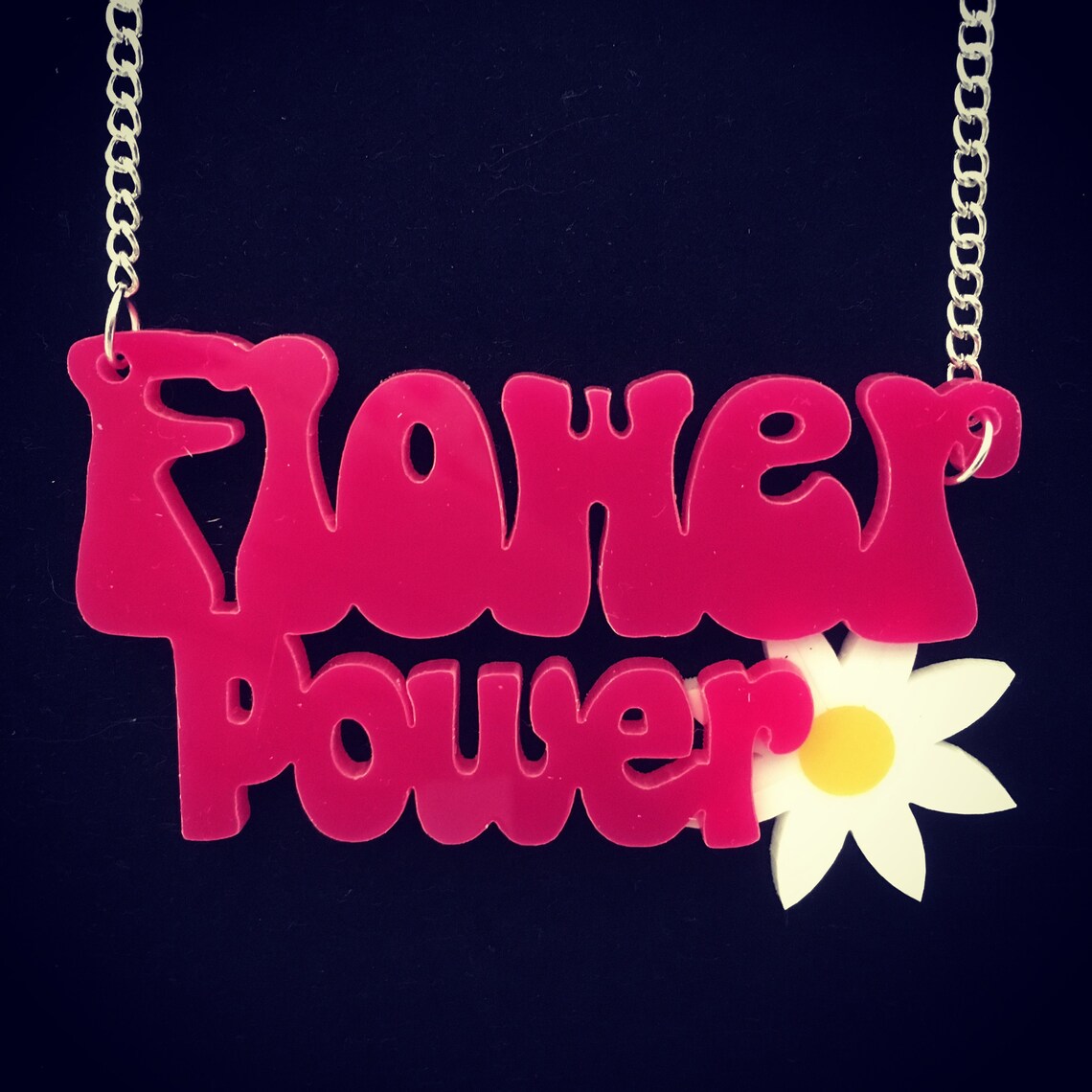 Acrylic 70'S Style 'FLOWER POWER' Festival Summer | Etsy