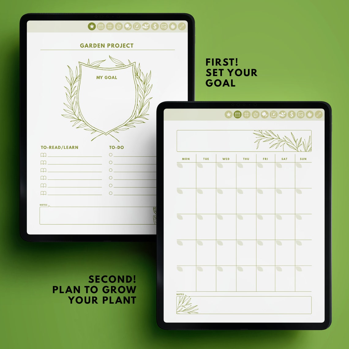 Digital Garden Planner With Hyperlinked for Goodnotes | Etsy