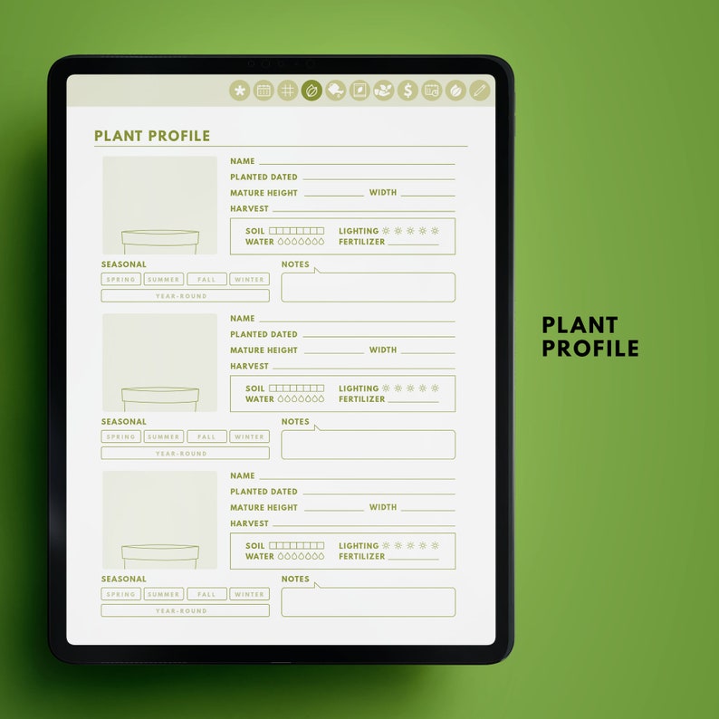 Digital Garden Planner With Hyperlinked for Goodnotes - Etsy