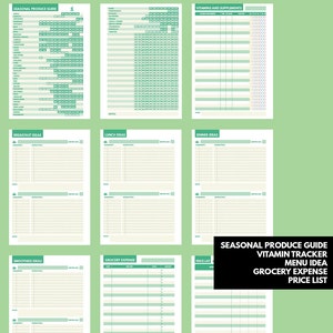 Printable Meal Planner for Clean Eating, Printable Weight Loss Journal ...