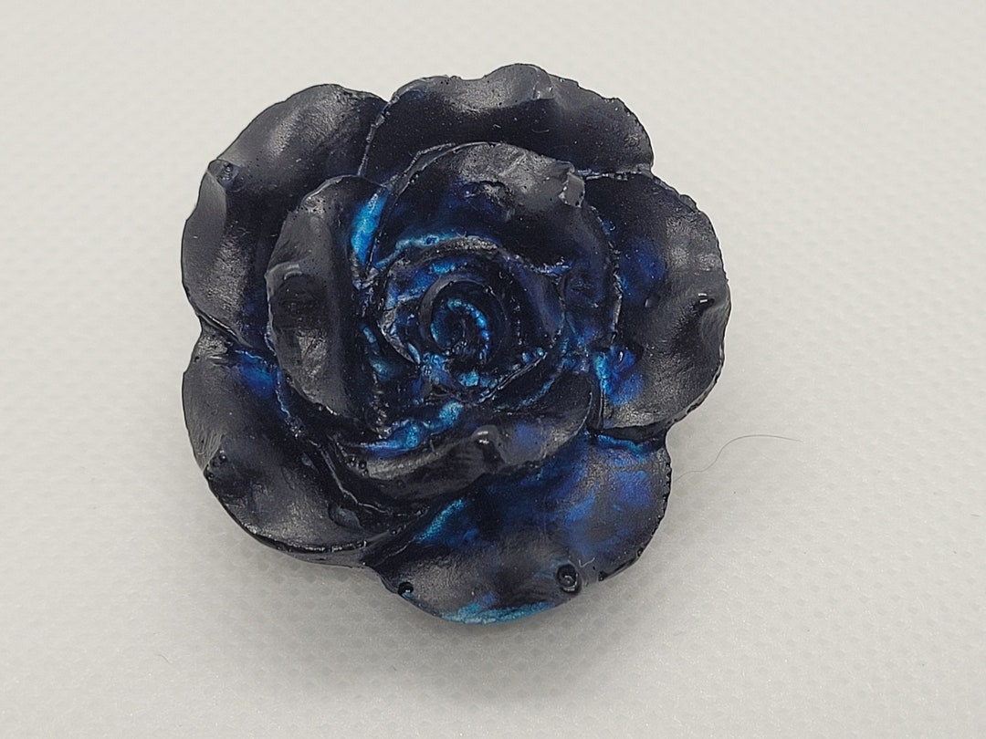 Detailed Rose Epoxy Resin Brooch - Etsy